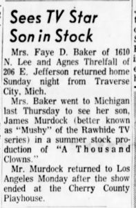 A Thousand Clowns – James Murdock Fansite